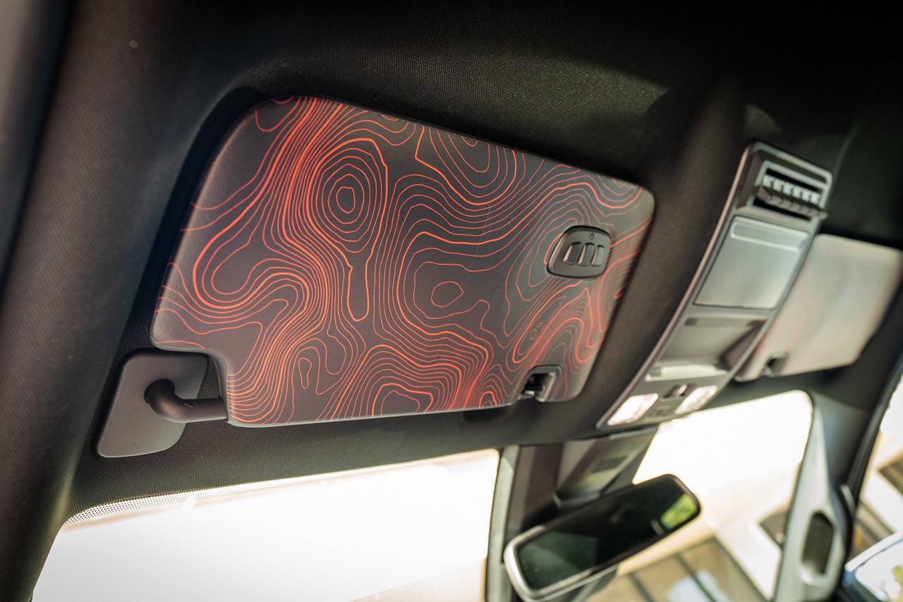 2024+ Ranger Raptor Topographic Interior Sun Visor Overlays with ...
