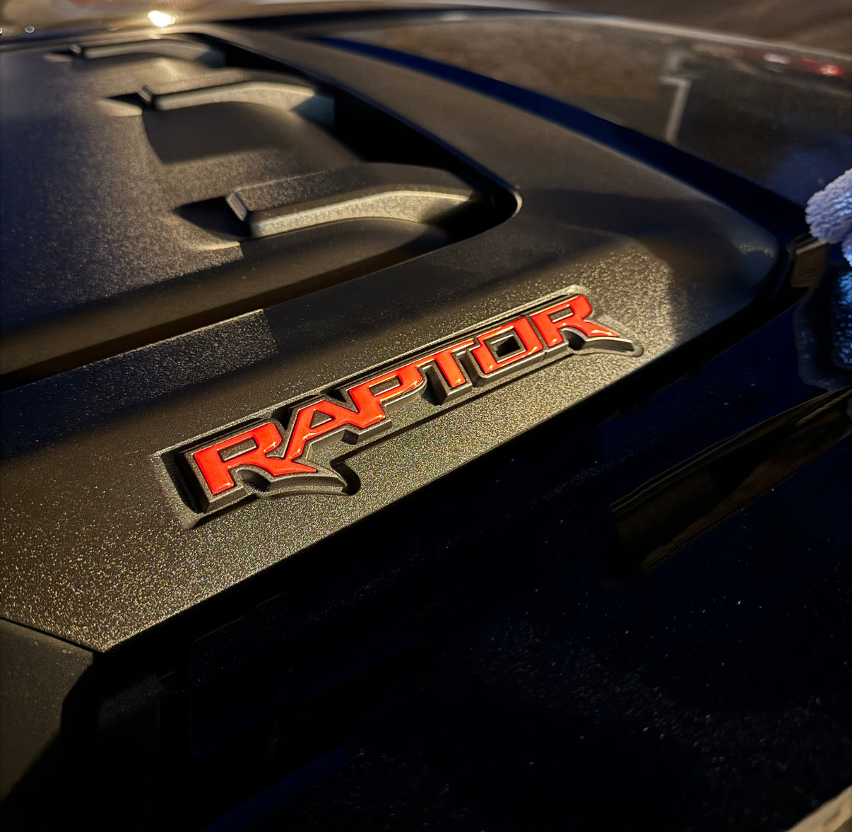 Tufskinz Hood Cowl Emblem Inserts Fits 2021-2025 Ford Bronco Raptor ...