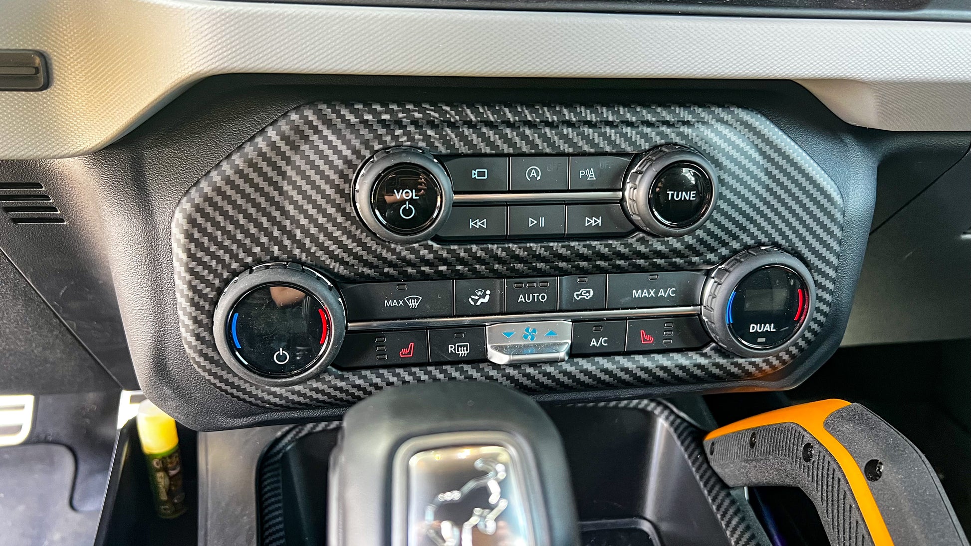 Buckle Up Off-Road Center Console Control Panel Cover for 2021+ Ford B