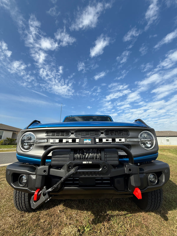 Buckle Up Off-Road Winch Mount Bundle with Borne Off-Road 10K lb Winch