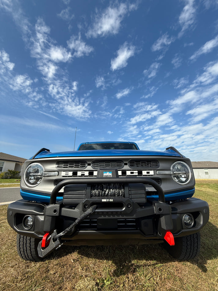 Buckle Up Off-Road Winch Mount Bundle with Borne Off-Road 10K lb Winch