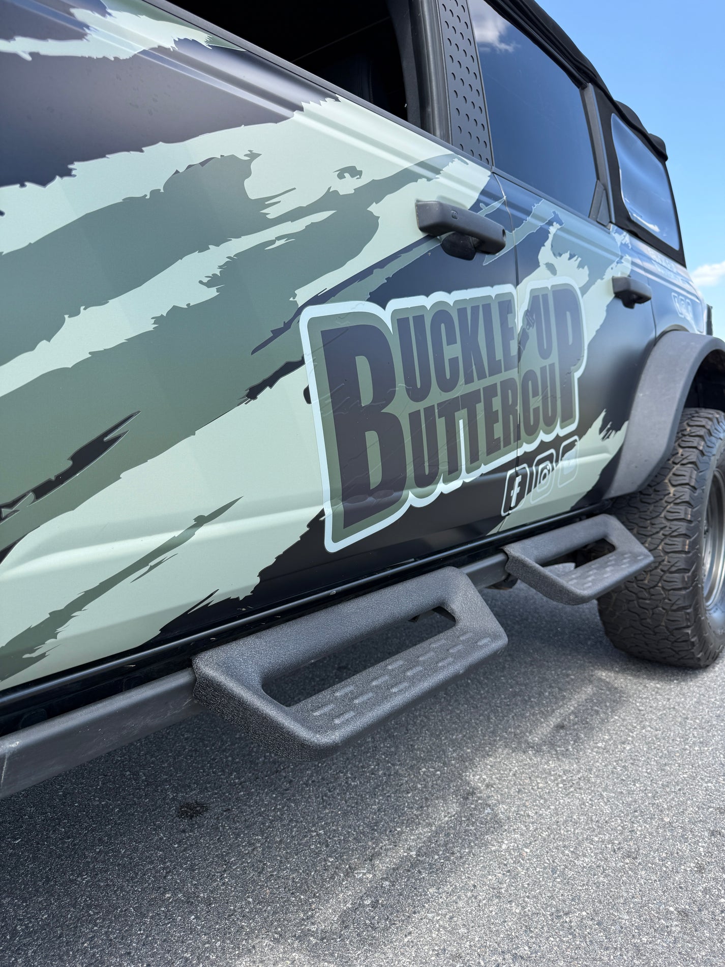 BBM Quick Release Hoop Step Set of 2 for 2021+ Ford Bronco with rock r ...