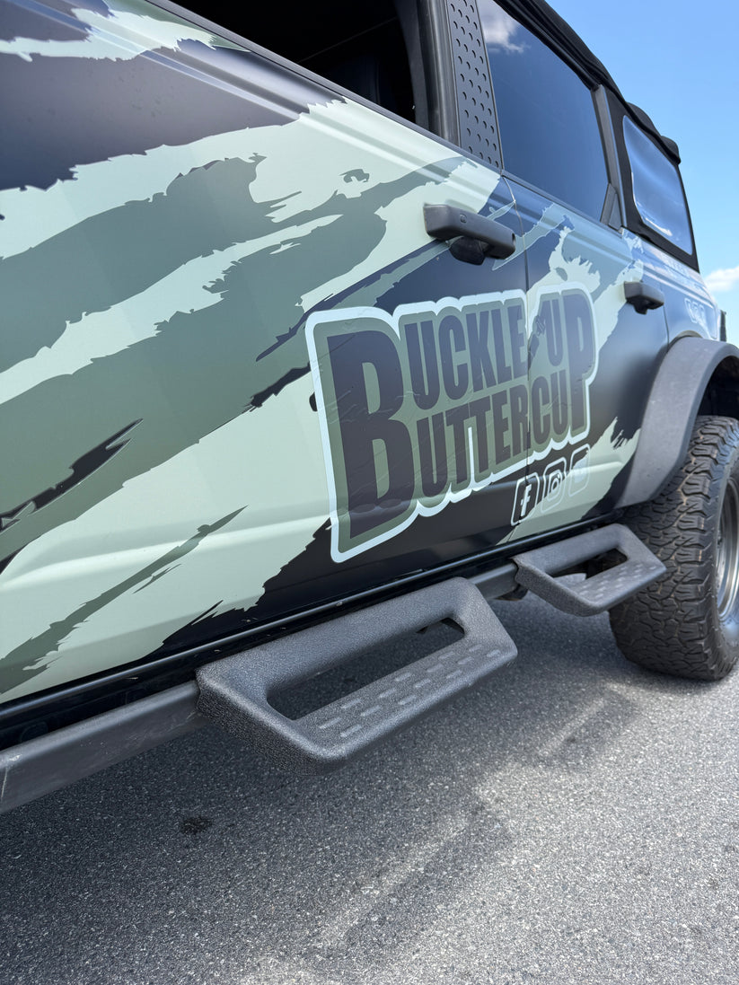 BBM Quick Release Hoop Step Set of 2 for 2021+ Ford Bronco with rock r ...