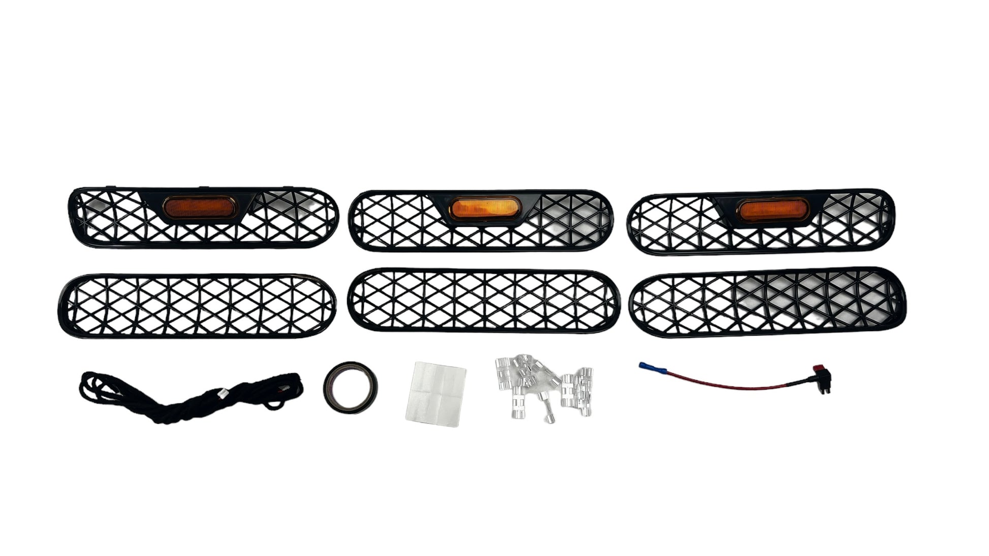 Lumen8 Grille Inserts with Amber Lighting 6pc Set for 2021+ Ford Bronc ...