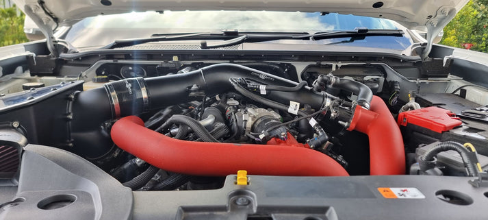 Process West 3.5" Air Intake Crossover Pipe - Black - for 2024+ Ford R ...